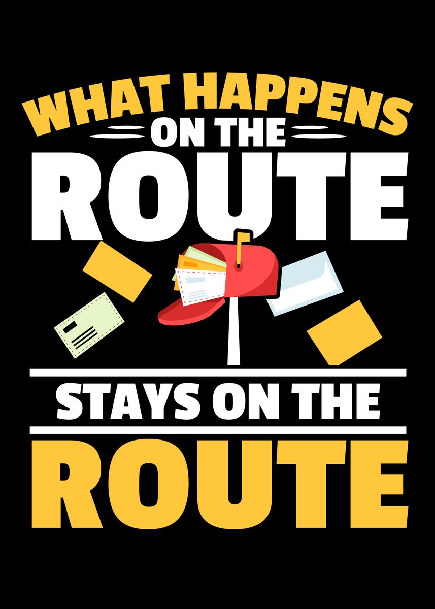 'Postal Worker' Poster, picture, metal print, paint by NAO | Displate