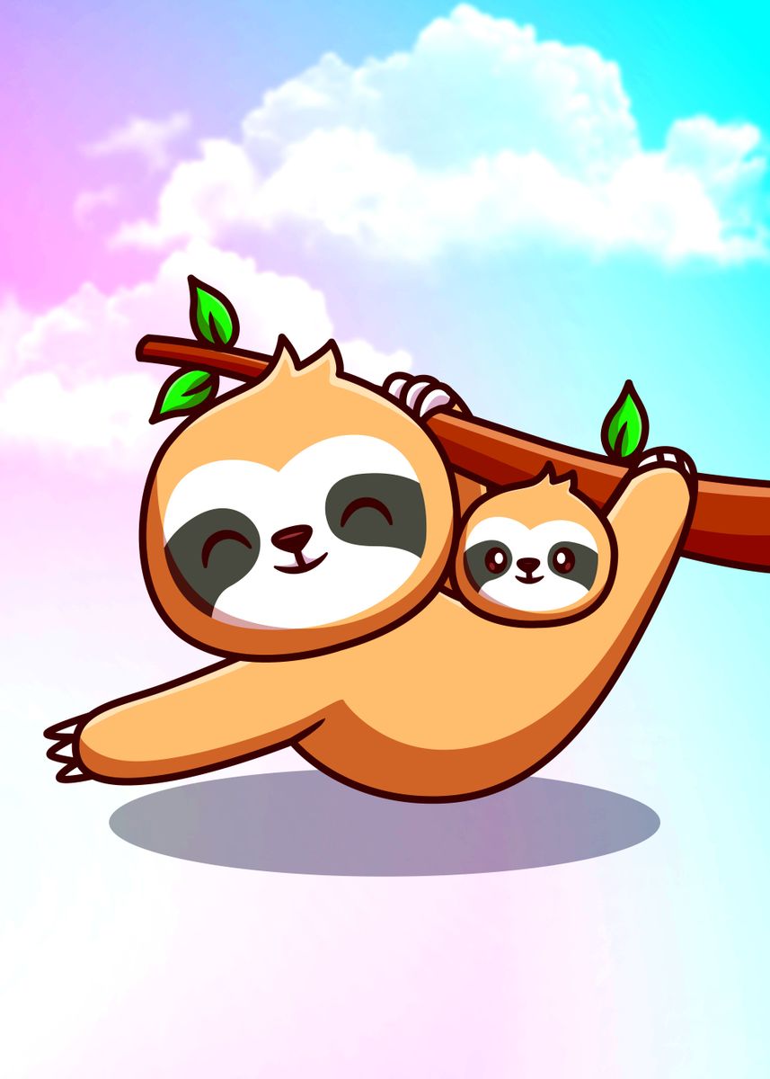 'Sloth' Poster by khoa doan | Displate