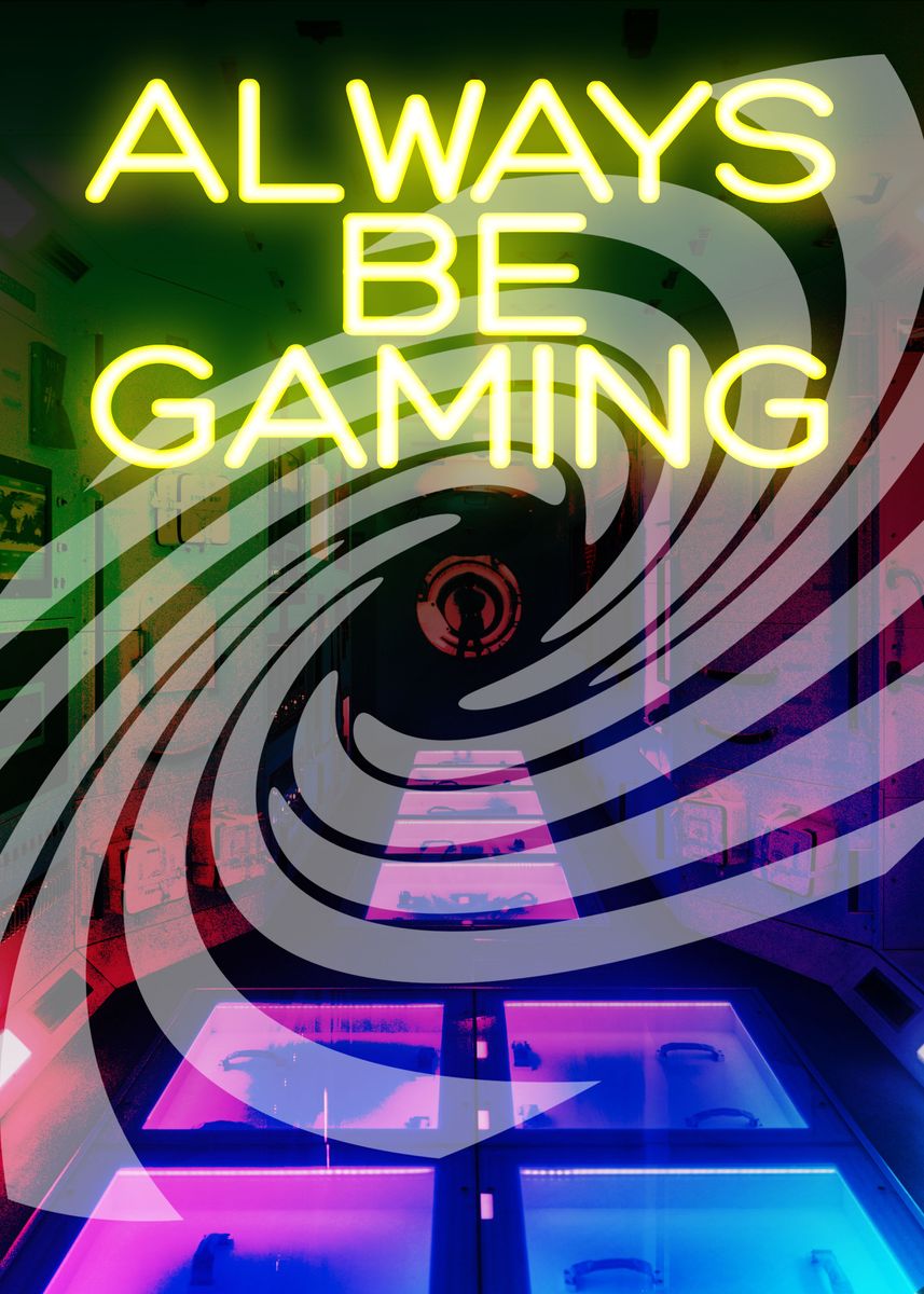'Gaming Quotes Room Zone' Poster, picture, metal print, paint by ...
