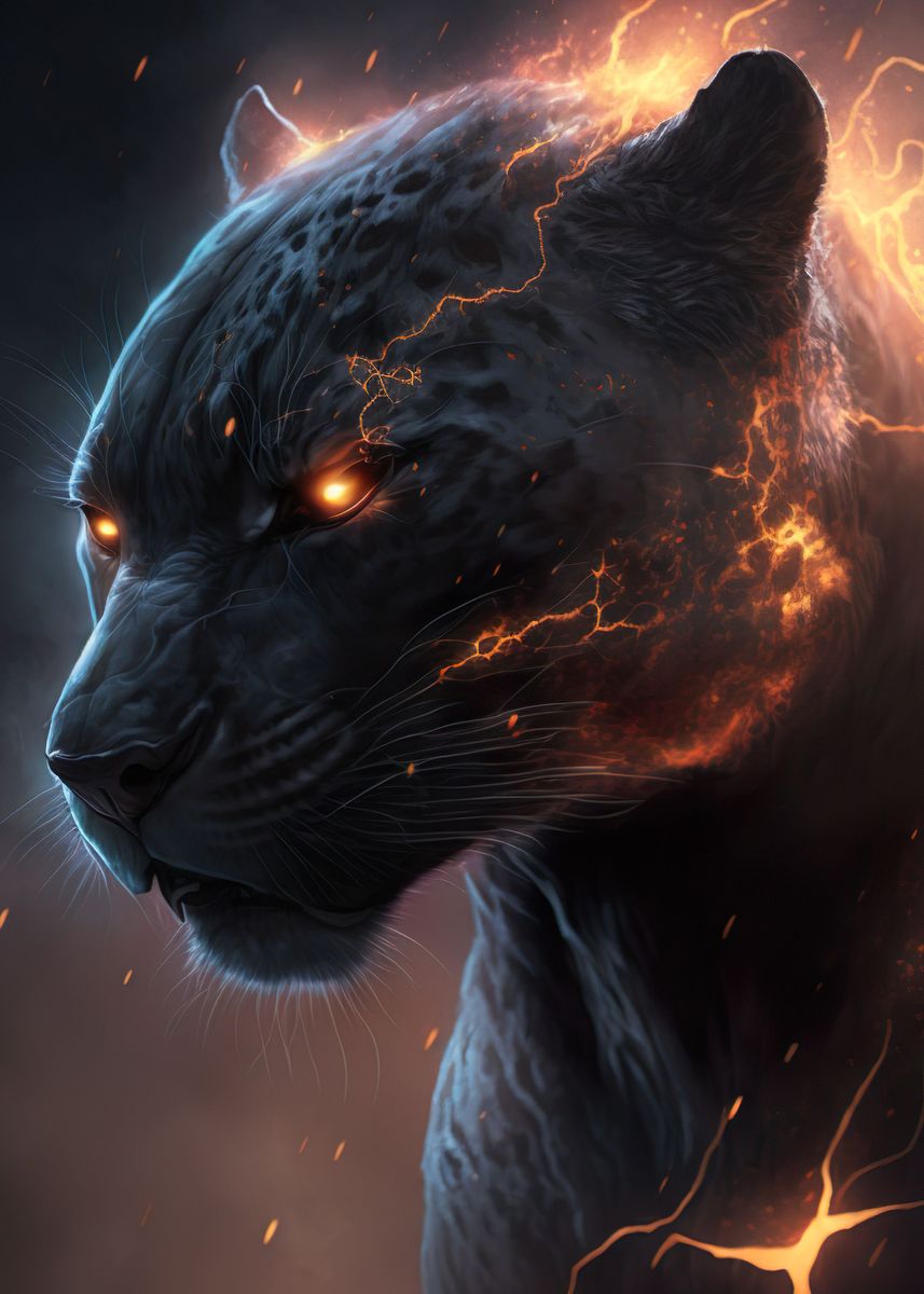 'Tiger Titan' Poster, picture, metal print, paint by TESSERACT 07 ...