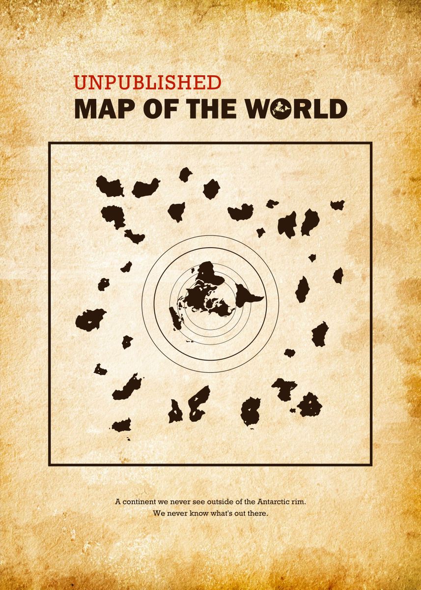 'new hidden map of world' Poster, picture, metal print, paint by yunur ...