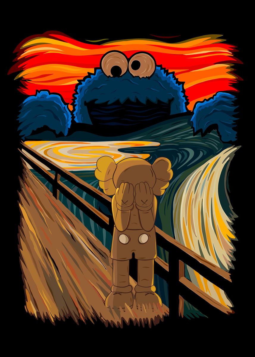 'Scary' Poster, picture, metal print, paint by Biopic Studio | Displate