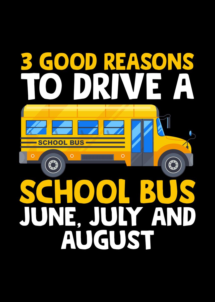 'First Day Of School Bus' Poster, picture, metal print, paint by ...