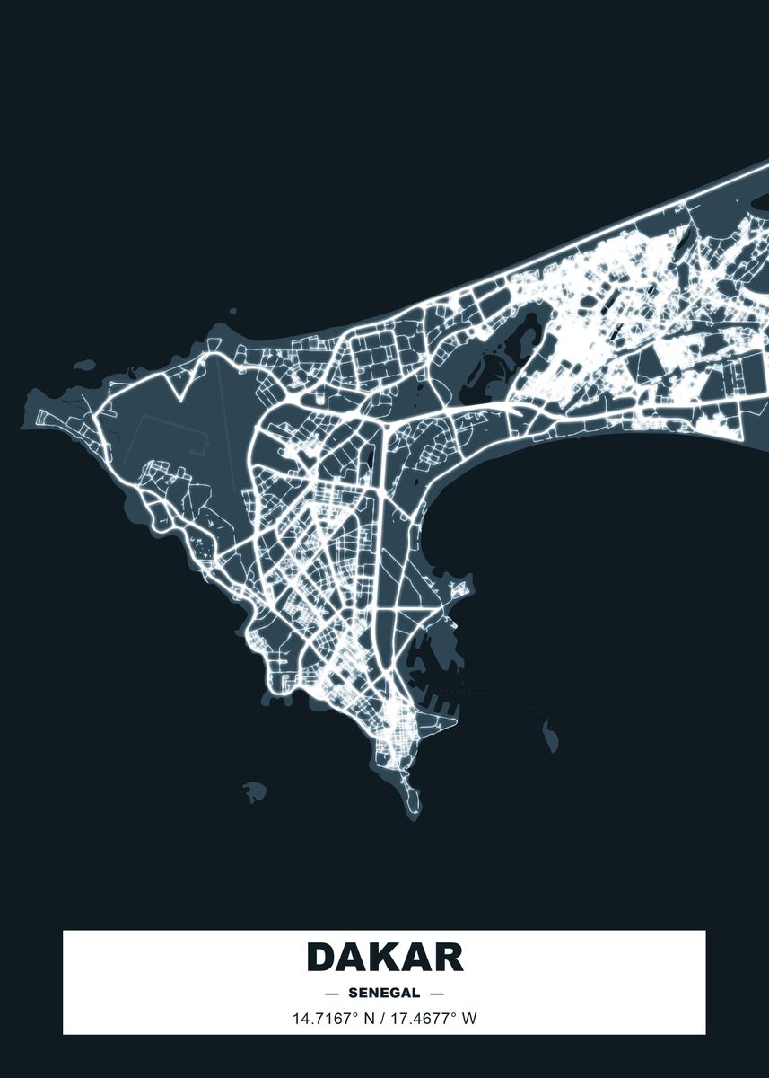 'Dakar' Poster, picture, metal print, paint by Bo Kev | Displate