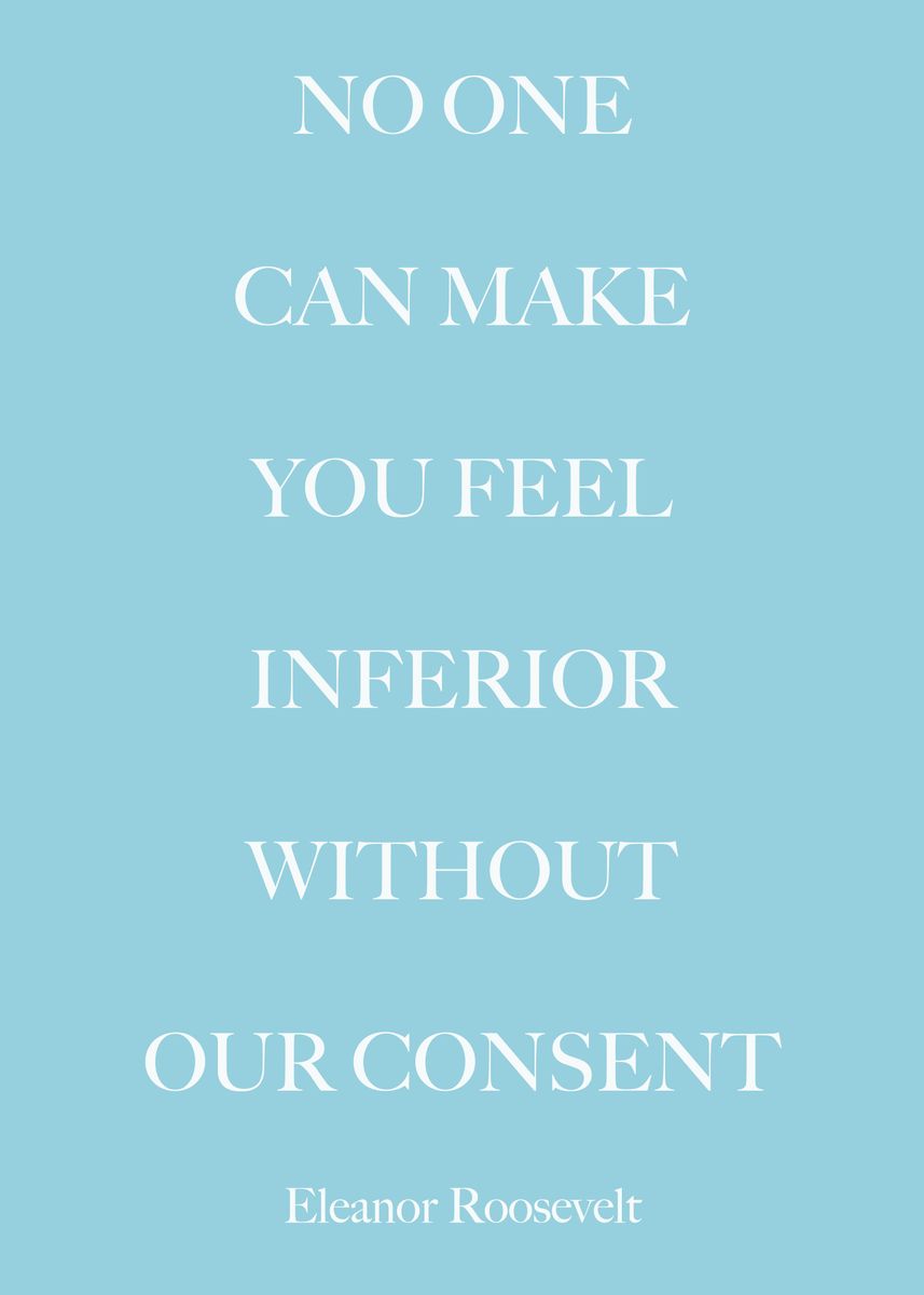 'Eleanor Roosevelt Quote' Poster, picture, metal print, paint by Leila ...