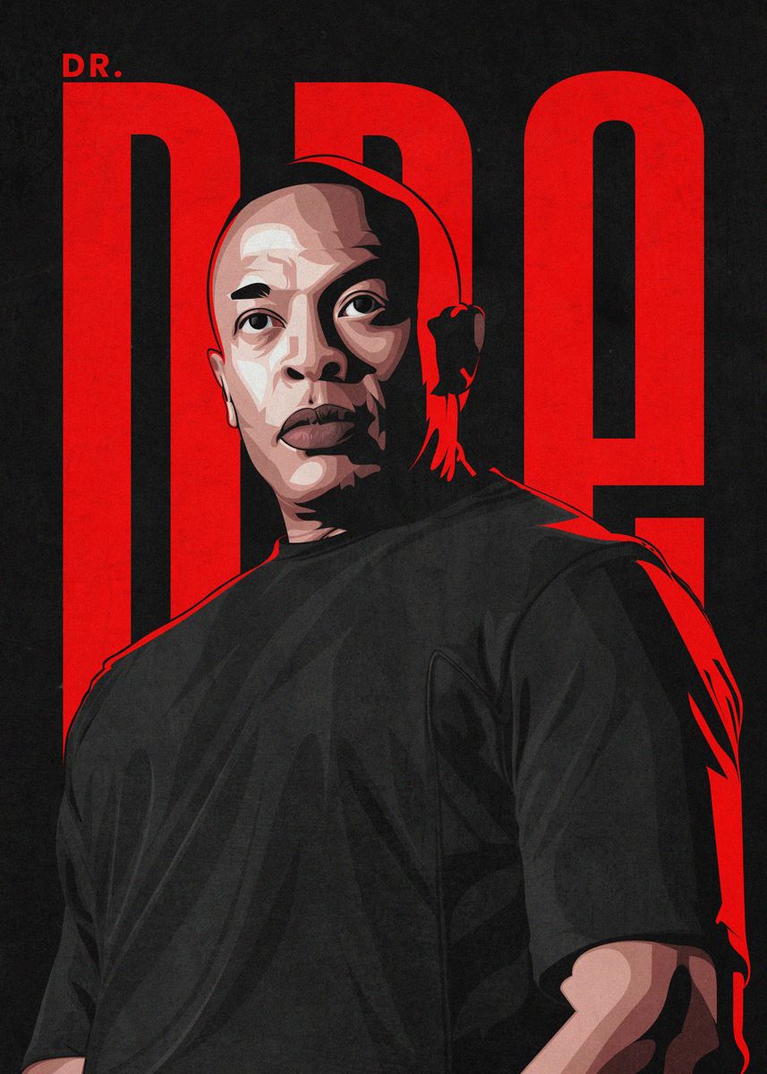 'Dr Dre' Poster, picture, metal print, paint by denvector | Displate