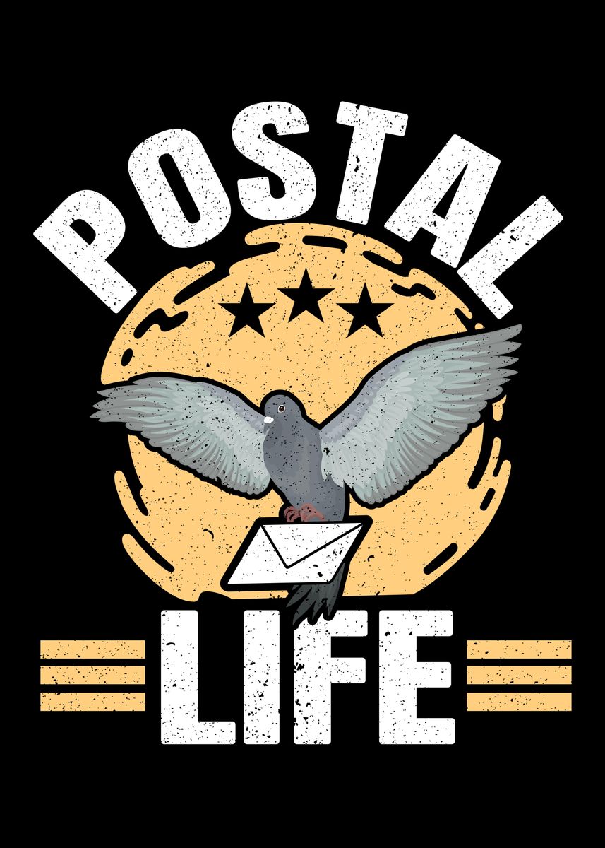 'Postal Life' Poster, picture, metal print, paint by NAO | Displate