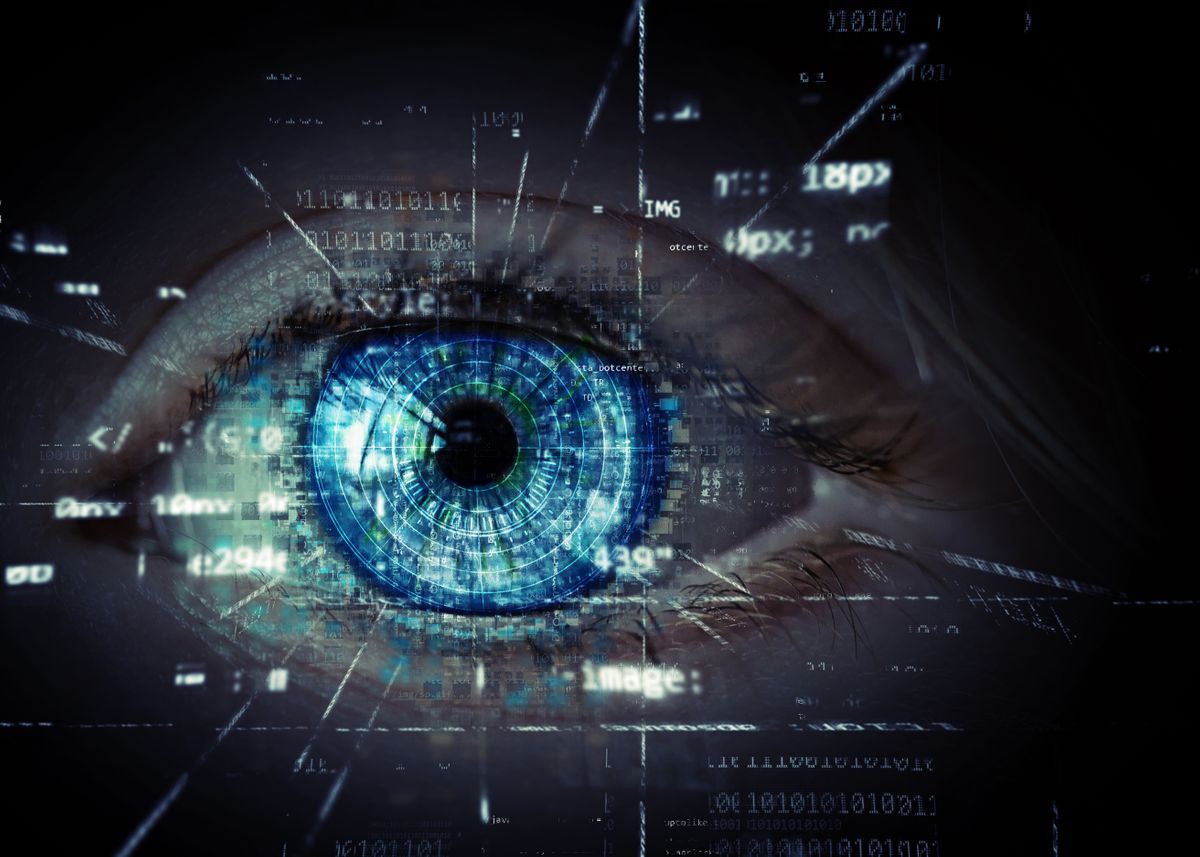 'technology eyes' Poster by hero Tuan | Displate