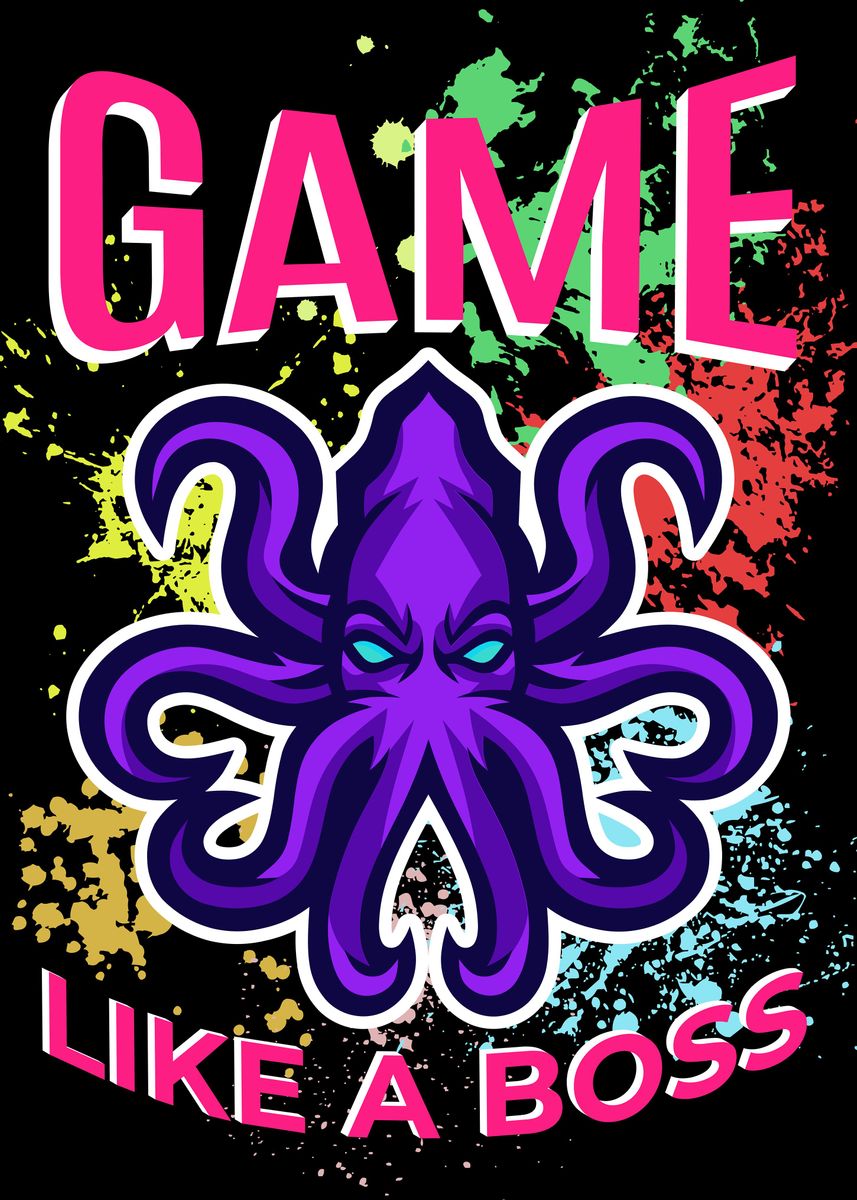 'Gaming Room Zone Quotes' Poster, picture, metal print, paint by ...