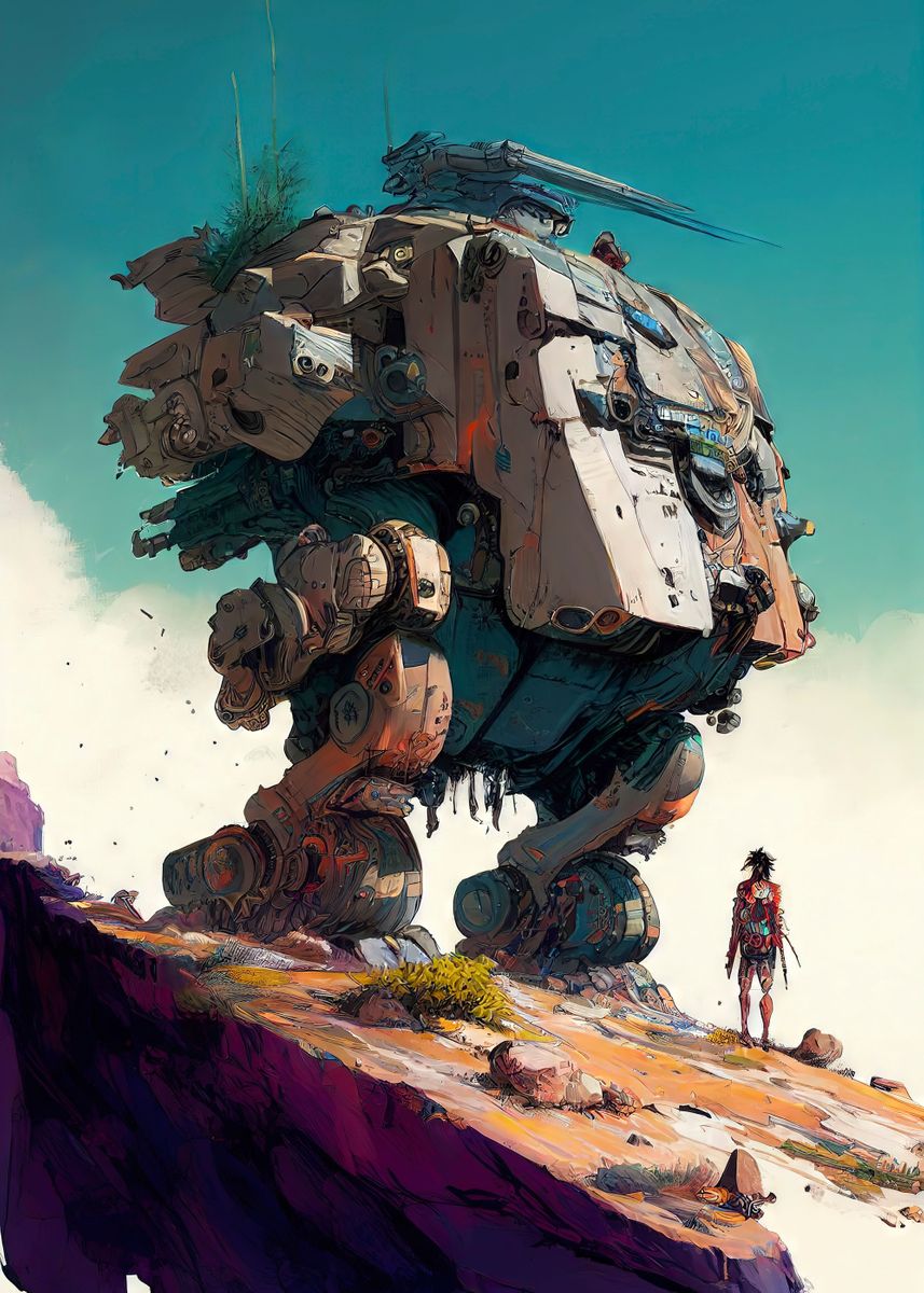 'Steampunk Mech' Poster, picture, metal print, paint by Stephen Schreck ...