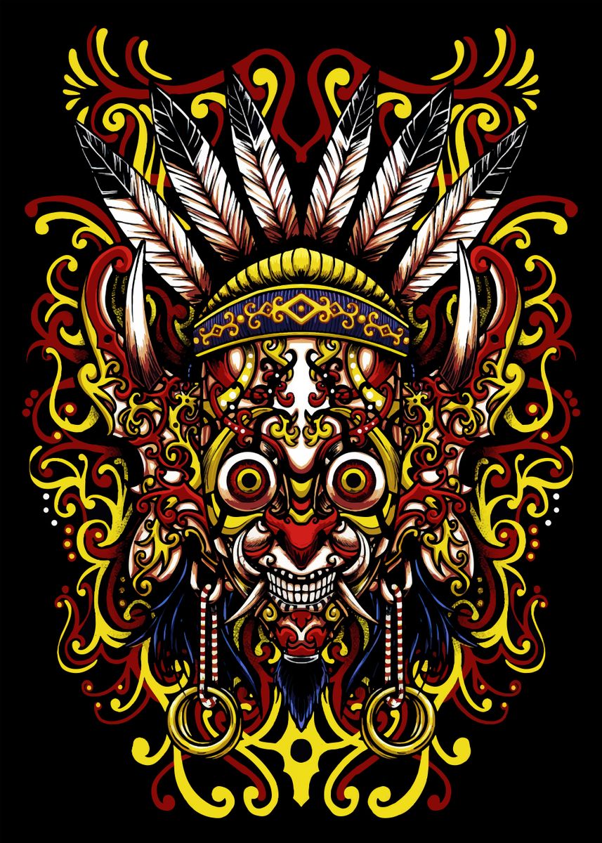 'barong' Poster, picture, metal print, paint by haura k | Displate