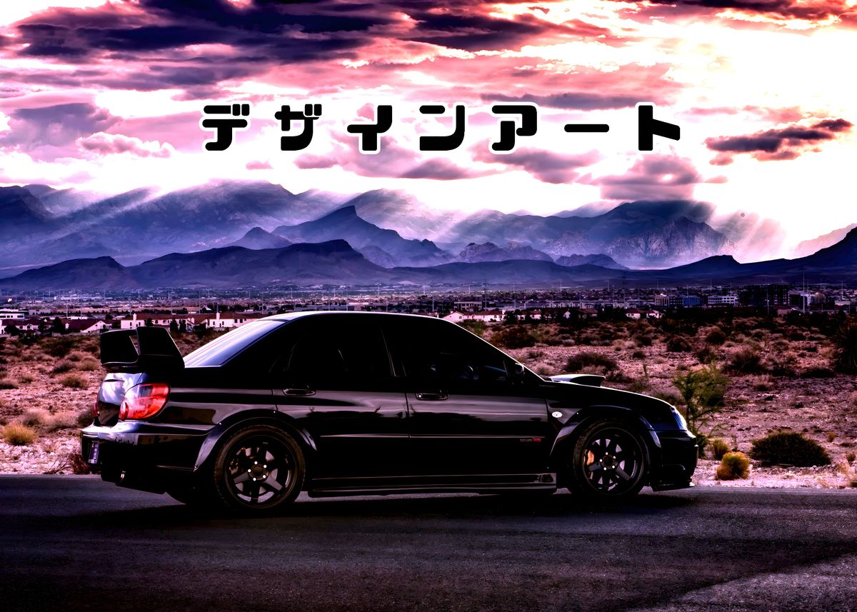 'subaru wrx sti' Poster by Recca | Displate
