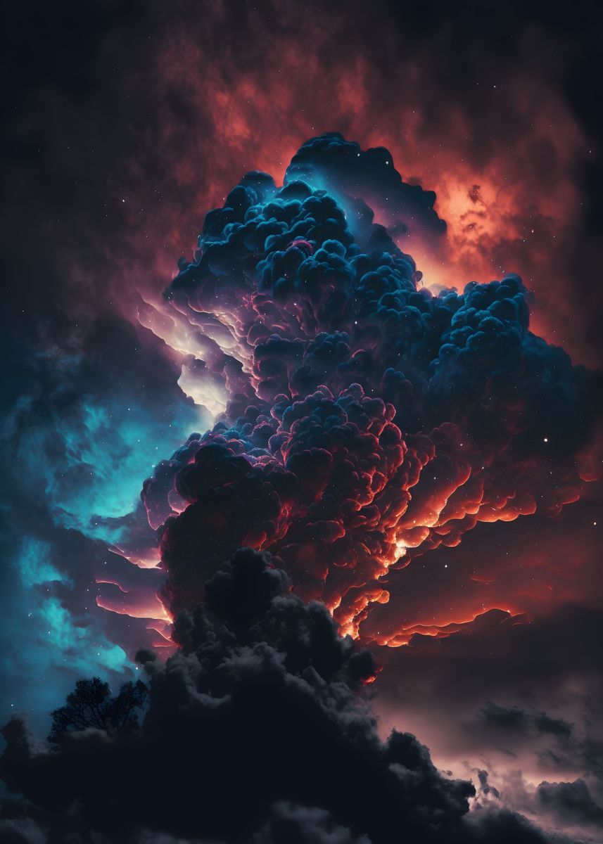 'Cloud Symphony' Poster, picture, metal print, paint by Hatless Luffy ...