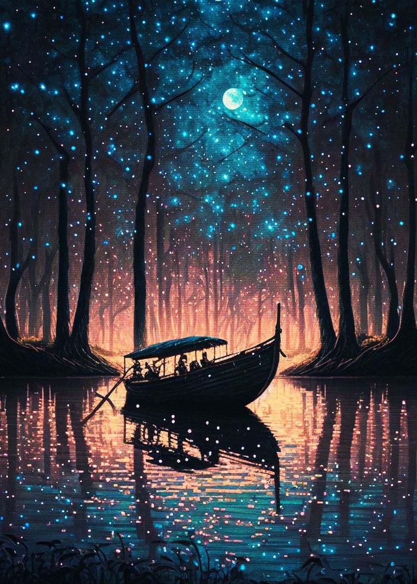 'Aesthetic Forest' Poster, picture, metal print, paint by Muh Asdar | Displate