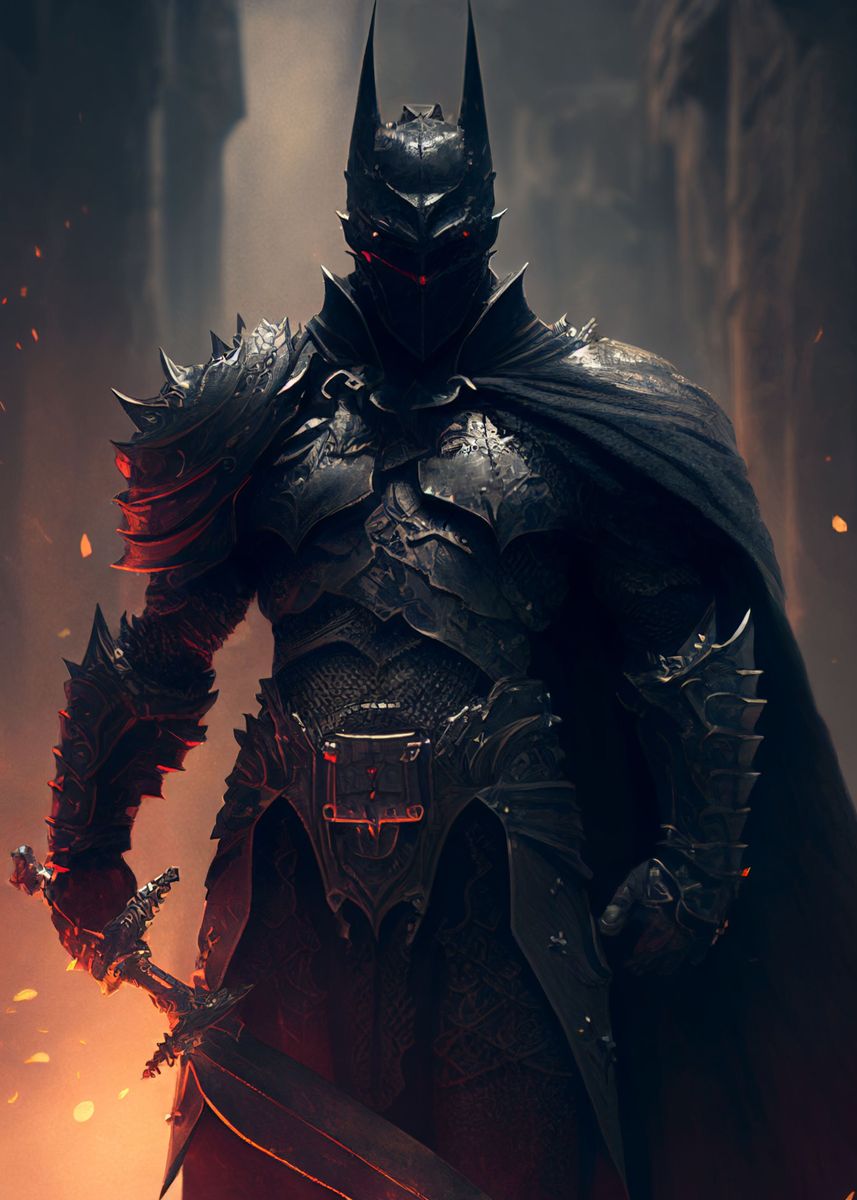 'Black Knight' Poster, picture, metal print, paint by Media Editing ...
