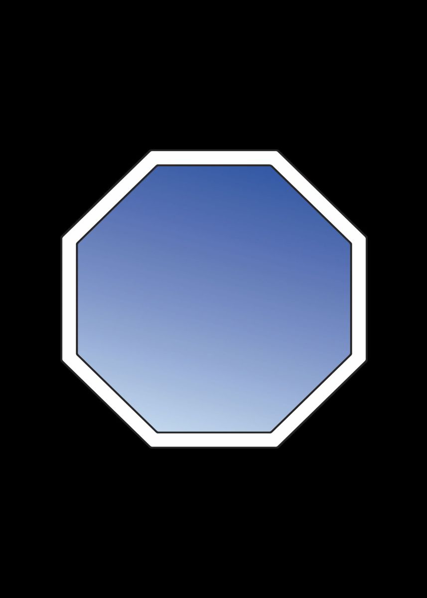 'octagonal' Poster, picture, metal print, paint by PLUOCK KOK | Displate