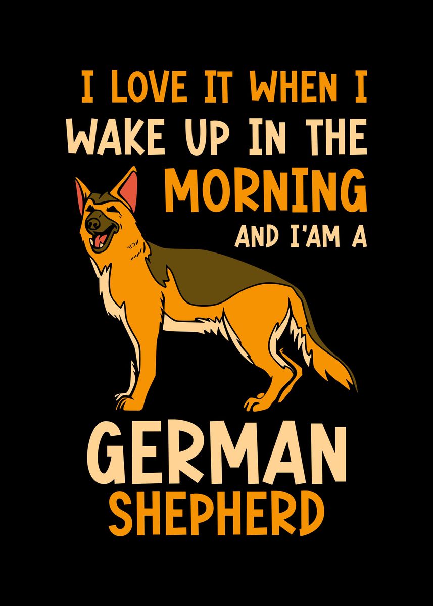 'German Shepherd' Poster, picture, metal print, paint by Sebastian ...