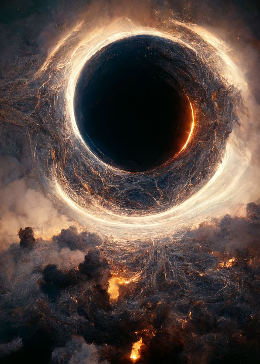 'Black Hole' Poster, picture, metal print, paint by Bailey DHeath ...