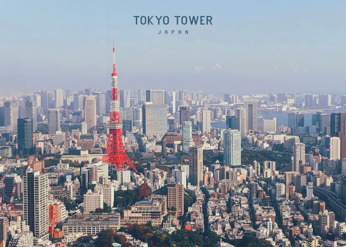 'Tokyo Tower ' Poster by Travel Addict | Displate