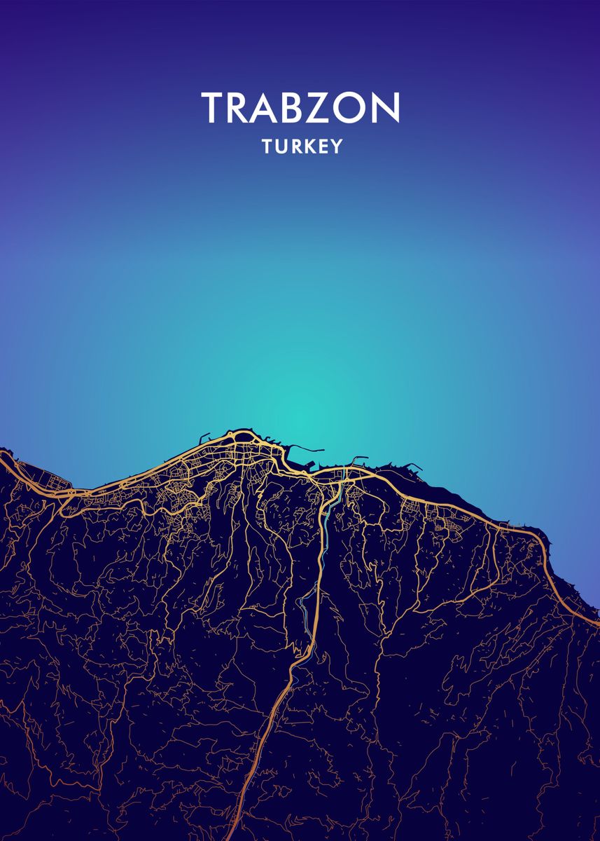 'Trabzon' Poster, picture, metal print, paint by Miracle Studio | Displate