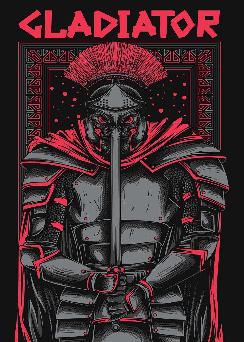 'Gladiator Poster' Poster, picture, metal print, paint by Abdullah Al ...