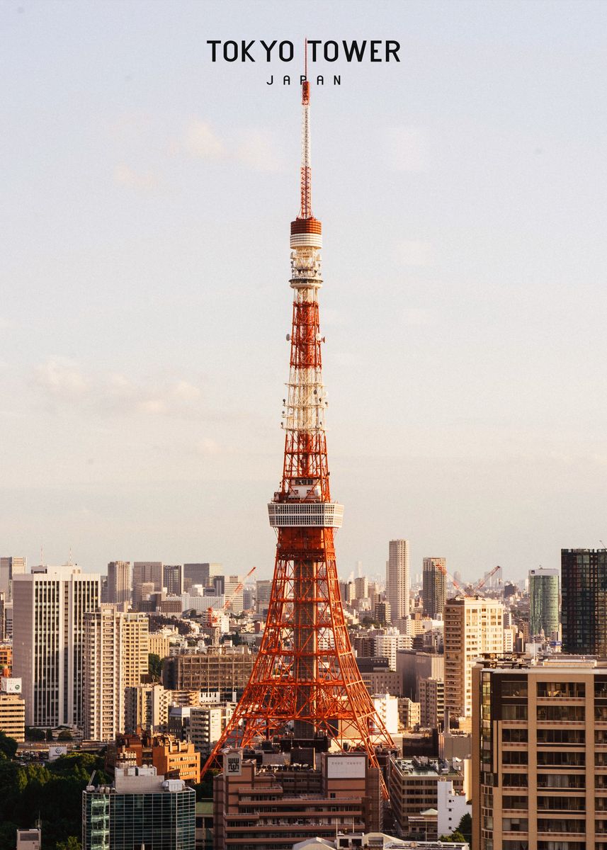 'Tokyo Tower ' Poster, picture, metal print, paint by Travel Addict ...