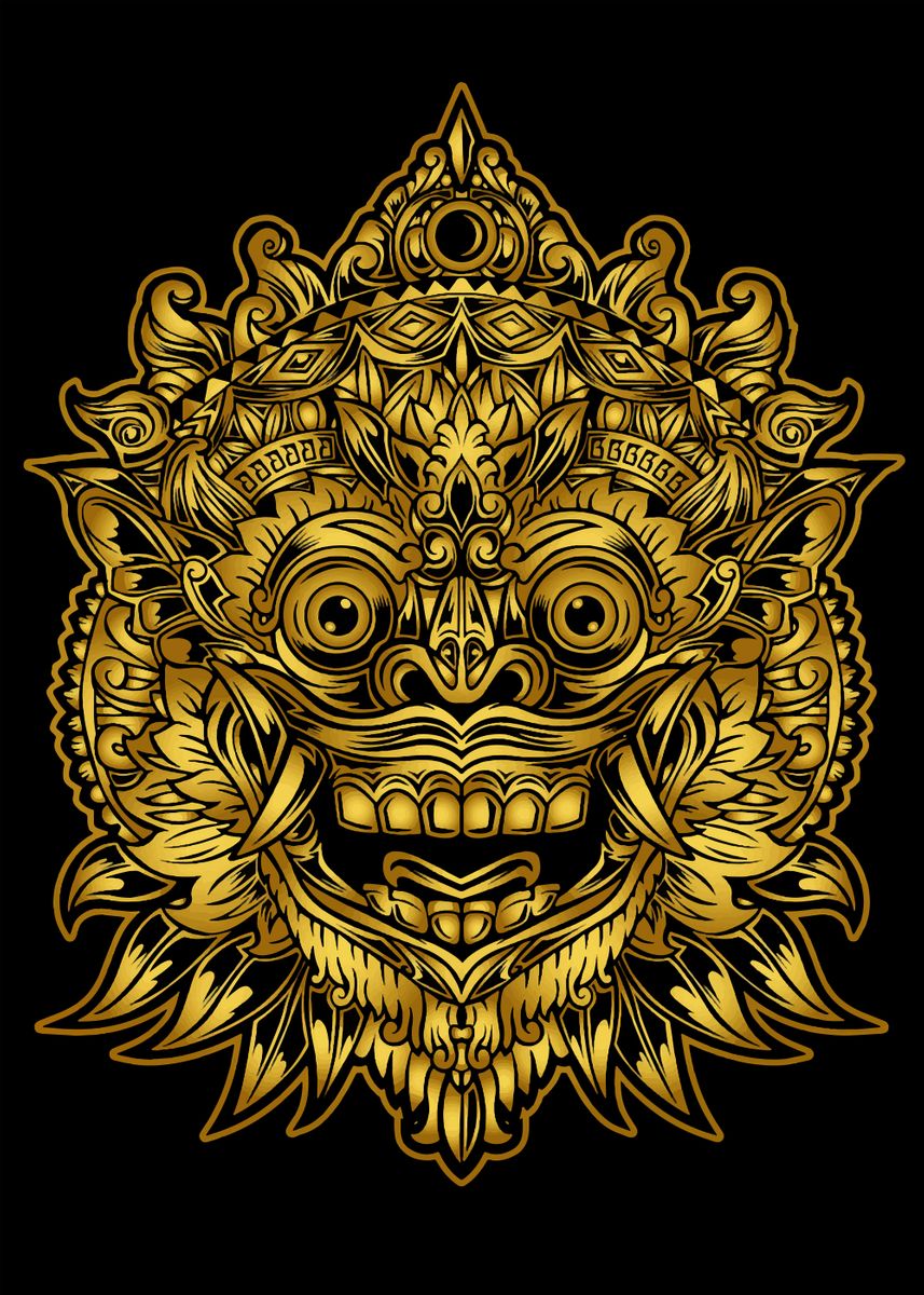 'barong' Poster, picture, metal print, paint by haura k | Displate