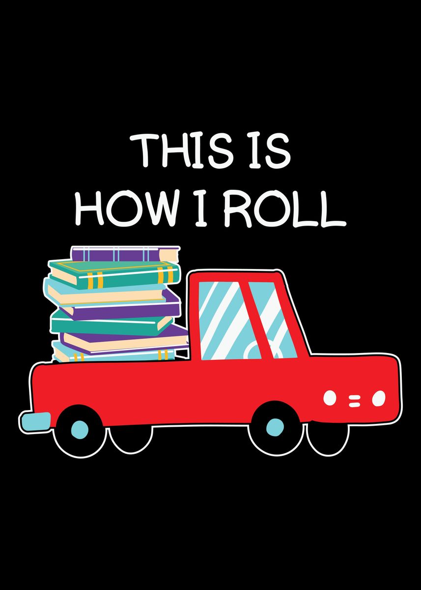 'Reading Books' Poster, picture, metal print, paint by Cool Till Death ...