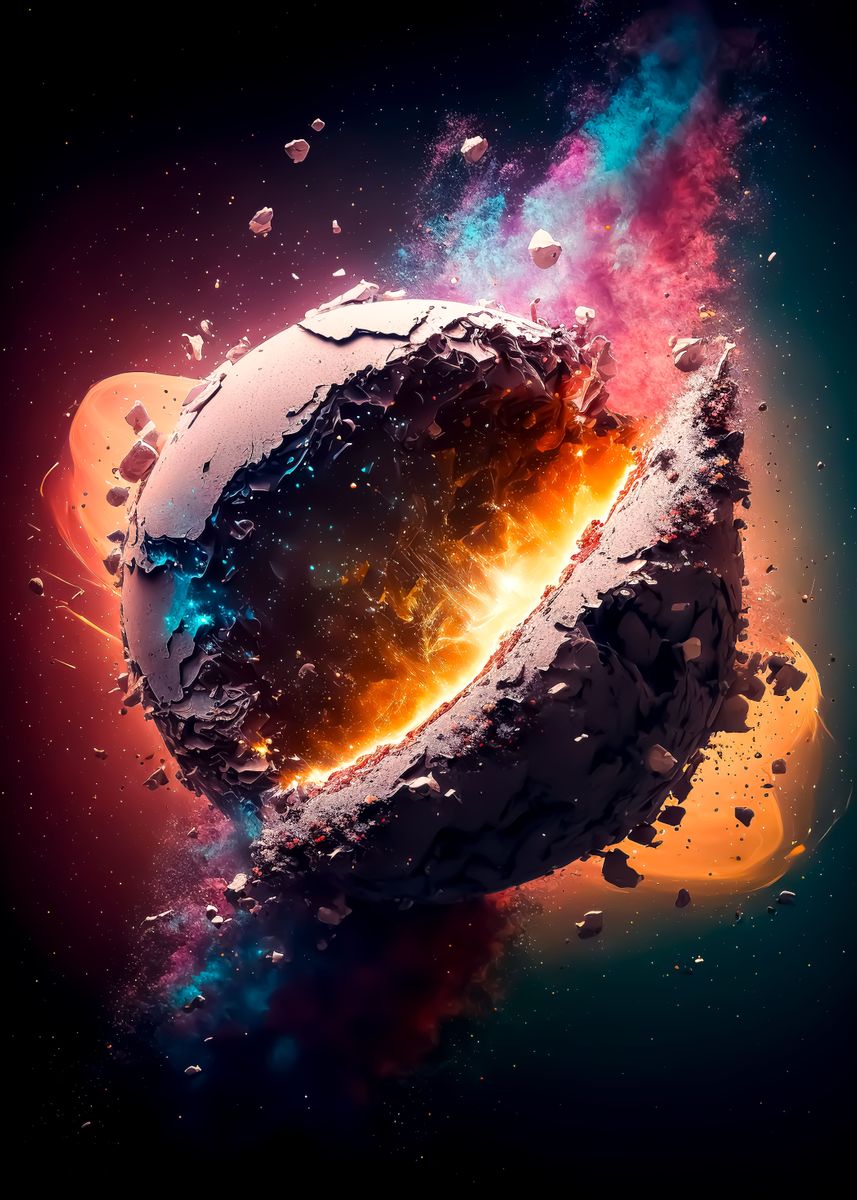 'Shattered' Poster, picture, metal print, paint by James Garcia | Displate