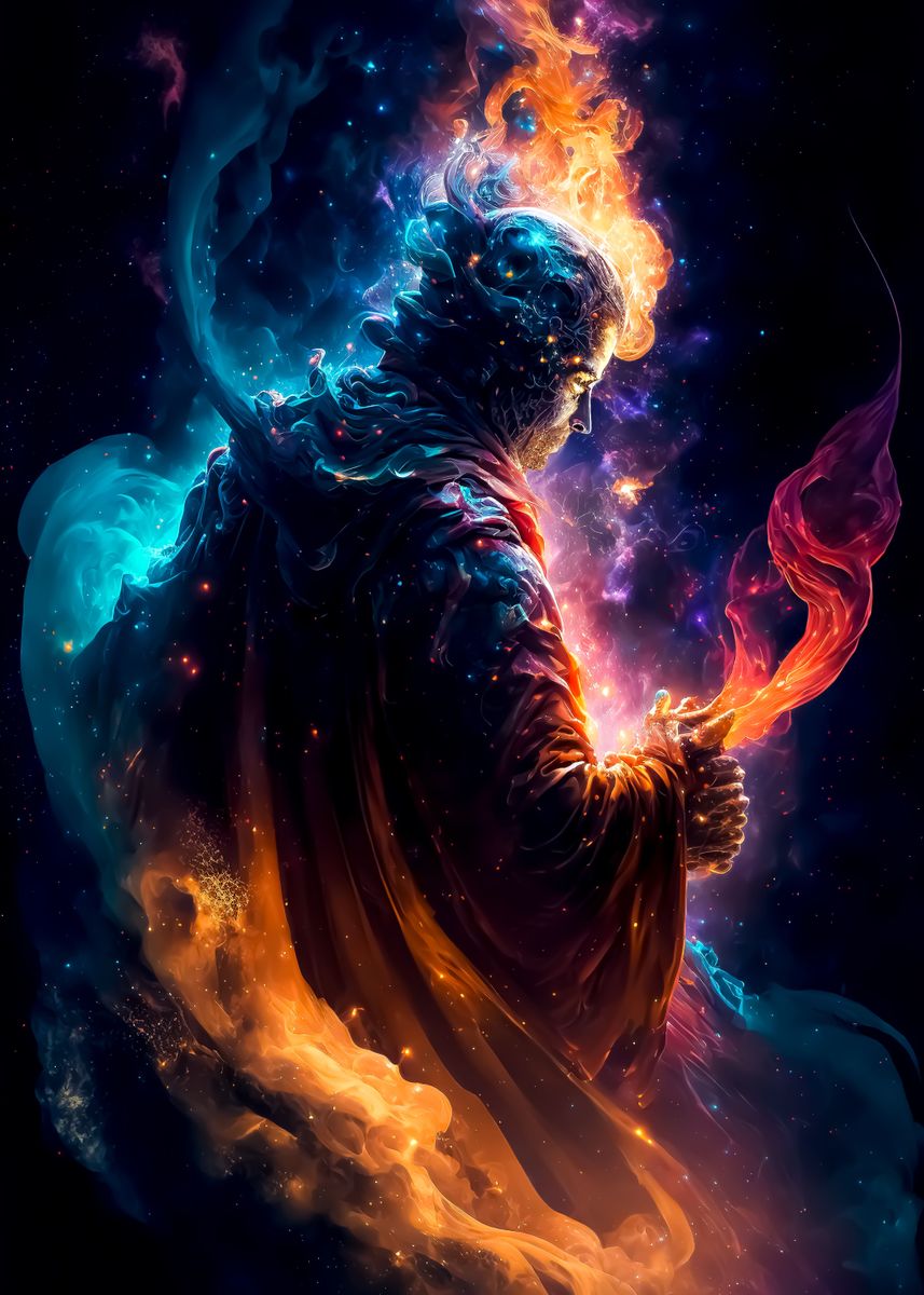 'Star God' Poster, picture, metal print, paint by James Garcia | Displate