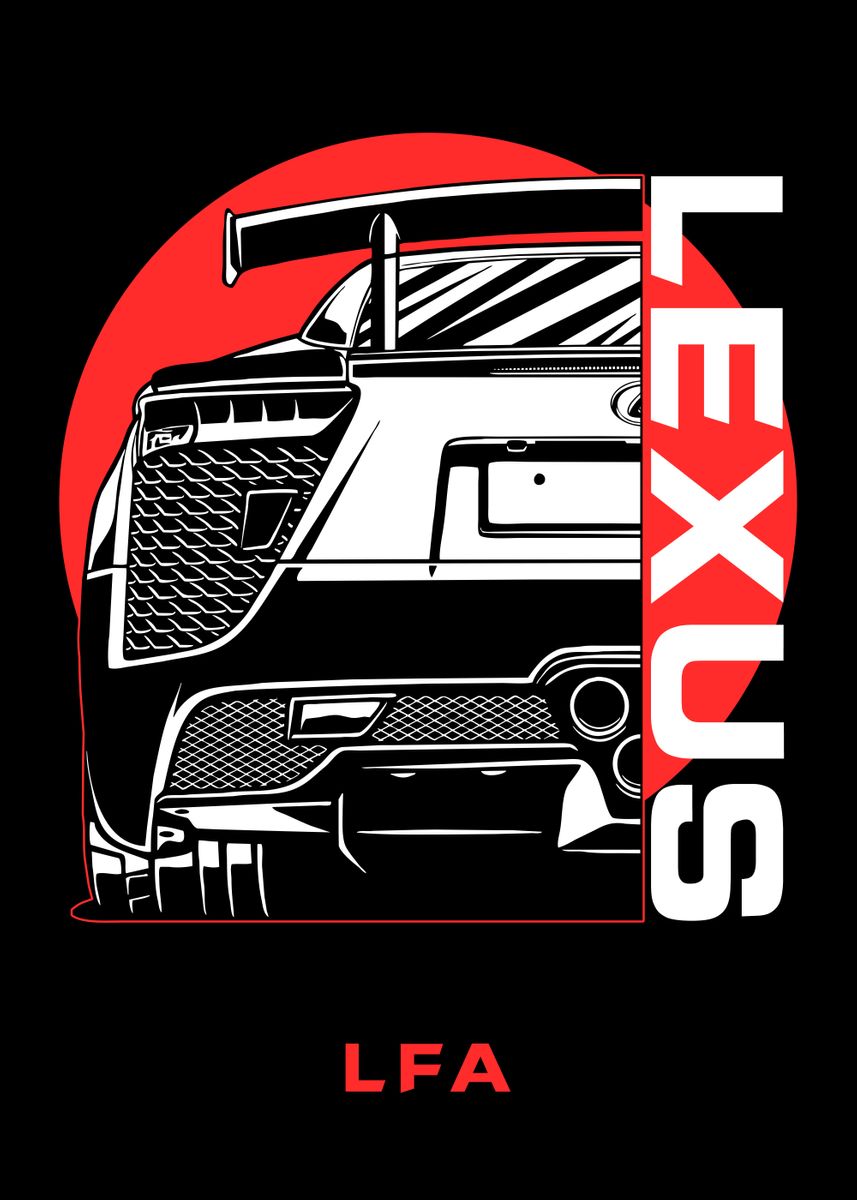 'Lexus LFA' Poster by Faissal Thomas | Displate