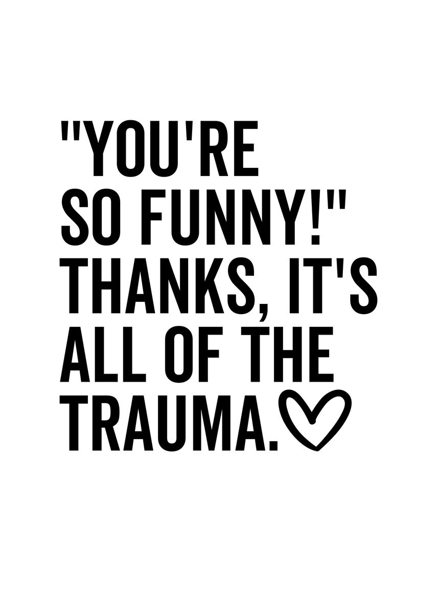 'Youre So Funny Thanks' Poster, picture, metal print, paint by Francois ...