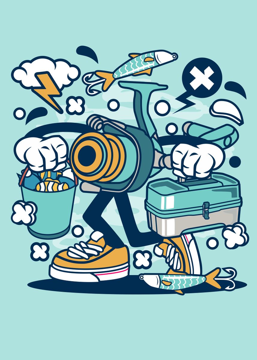 'Cartoon Illustration 227' Poster, picture, metal print, paint by Aloke ...