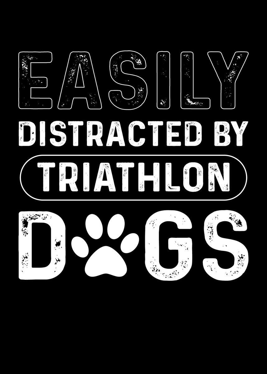 'Easily Distracted By' Poster, picture, metal print, paint by Fabian El ...