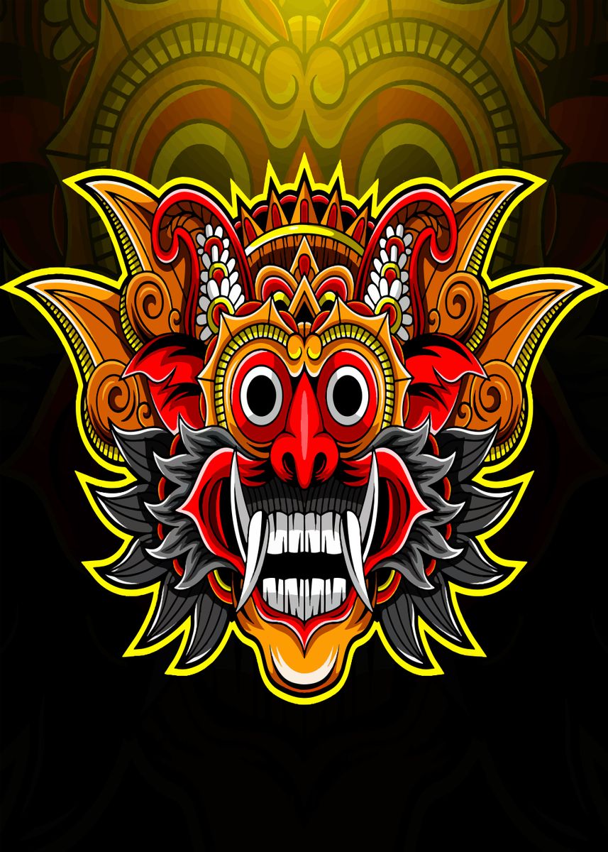 'barong' Poster, picture, metal print, paint by haura k | Displate