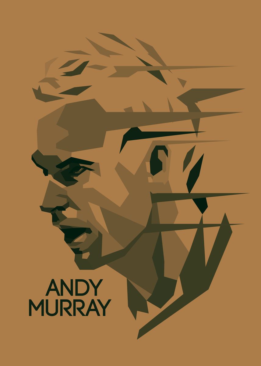 'Andy Murray pop art' Poster, picture, metal print, paint by Ro | Displate