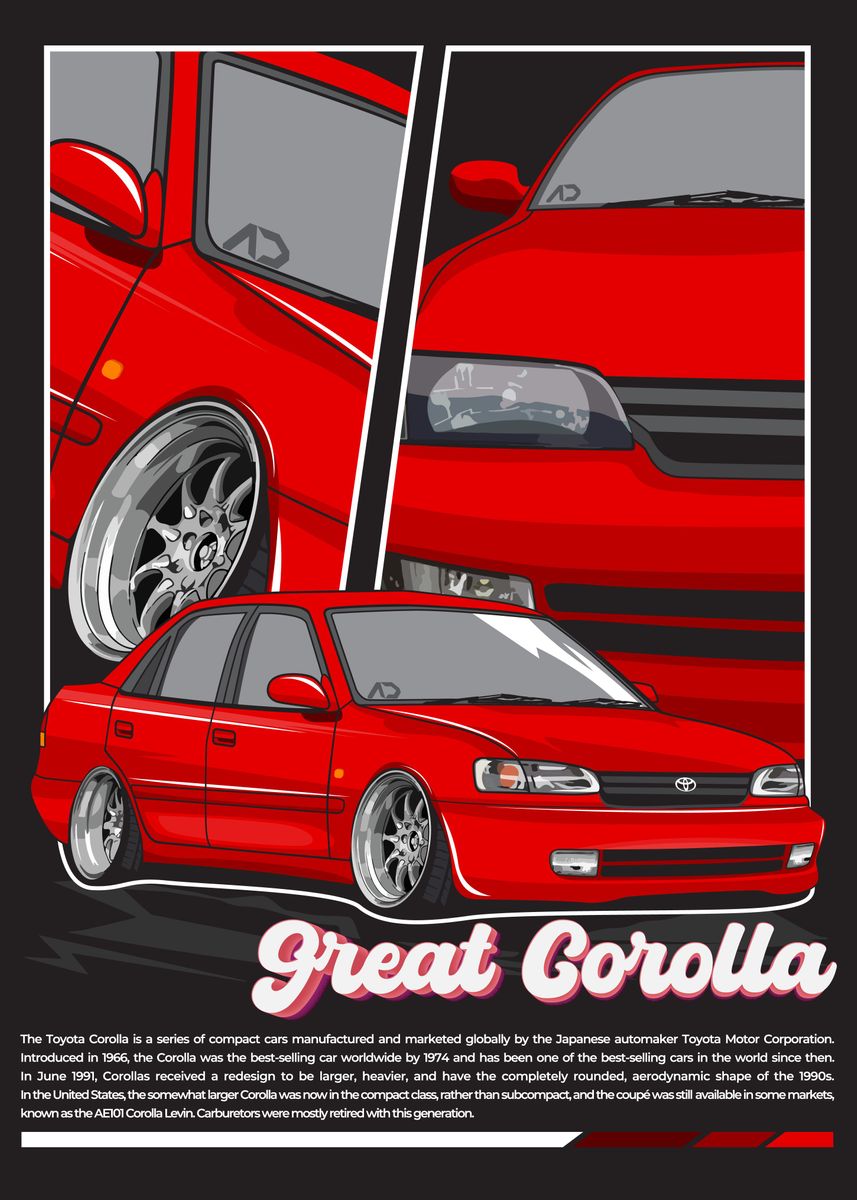 'Corolla' Poster, picture, metal print, paint by Alfian Dwi | Displate