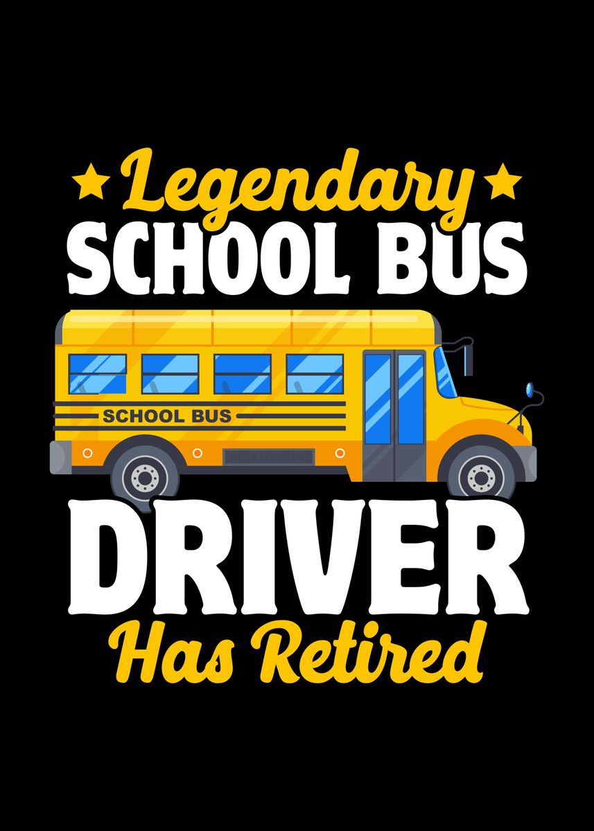 'School Bus Driver' Poster, picture, metal print, paint by Abderrazek ...