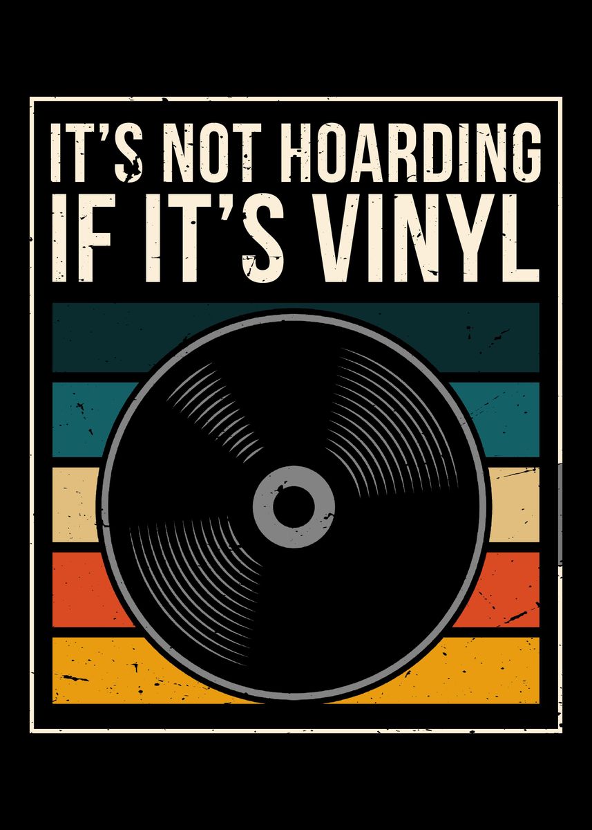 'Vinyl Collector' Poster, picture, metal print, paint by ...