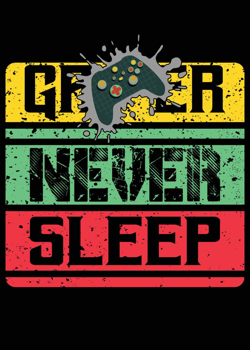 'Gaming Gamer Quotes Quote' Poster, picture, metal print, paint by ...