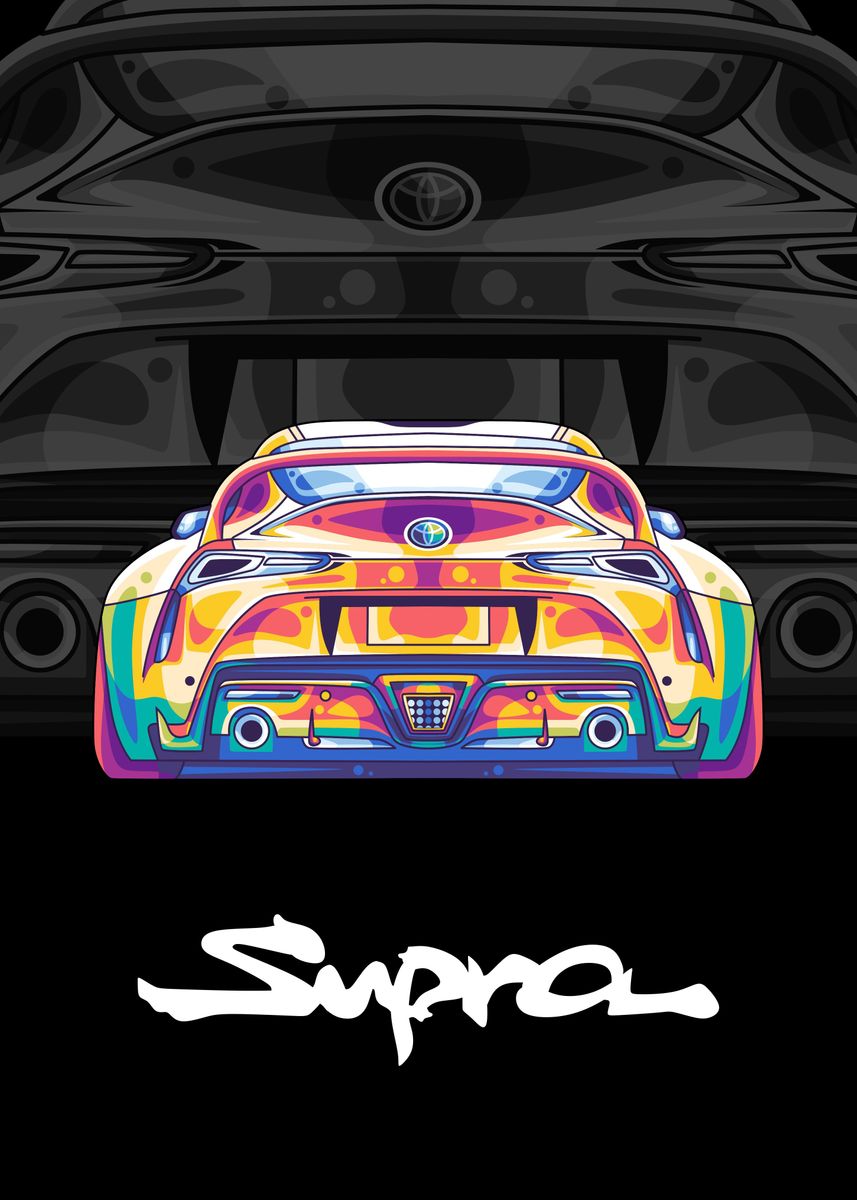 'Supra mk5' Poster, picture, metal print, paint by Dedew Doublede ...
