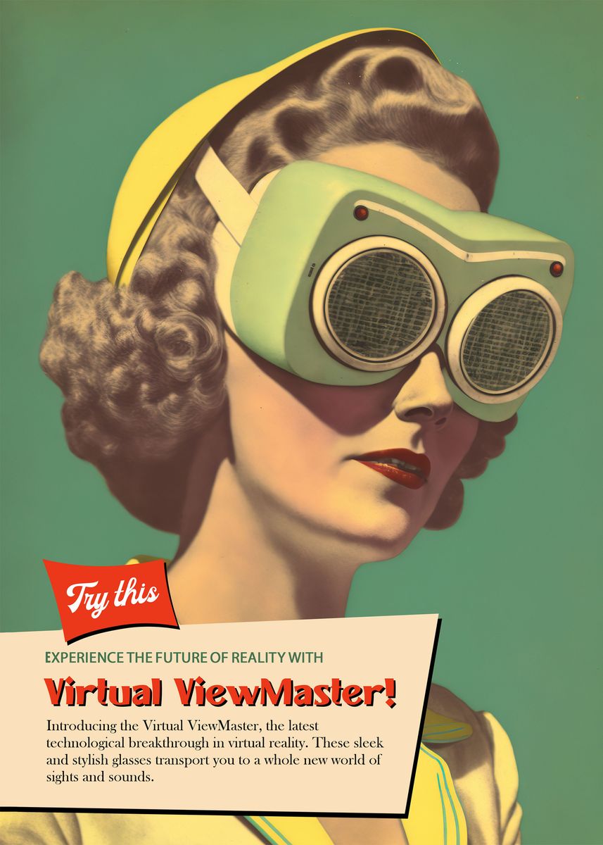 'Retro tech ad' Poster, picture, metal print, paint by Arturo Vivo ...