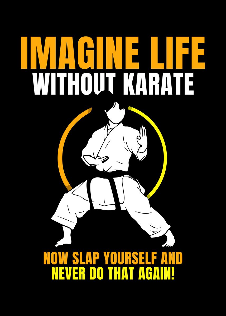 'Karate' Poster, picture, metal print, paint by Sebastian Wünsche ...