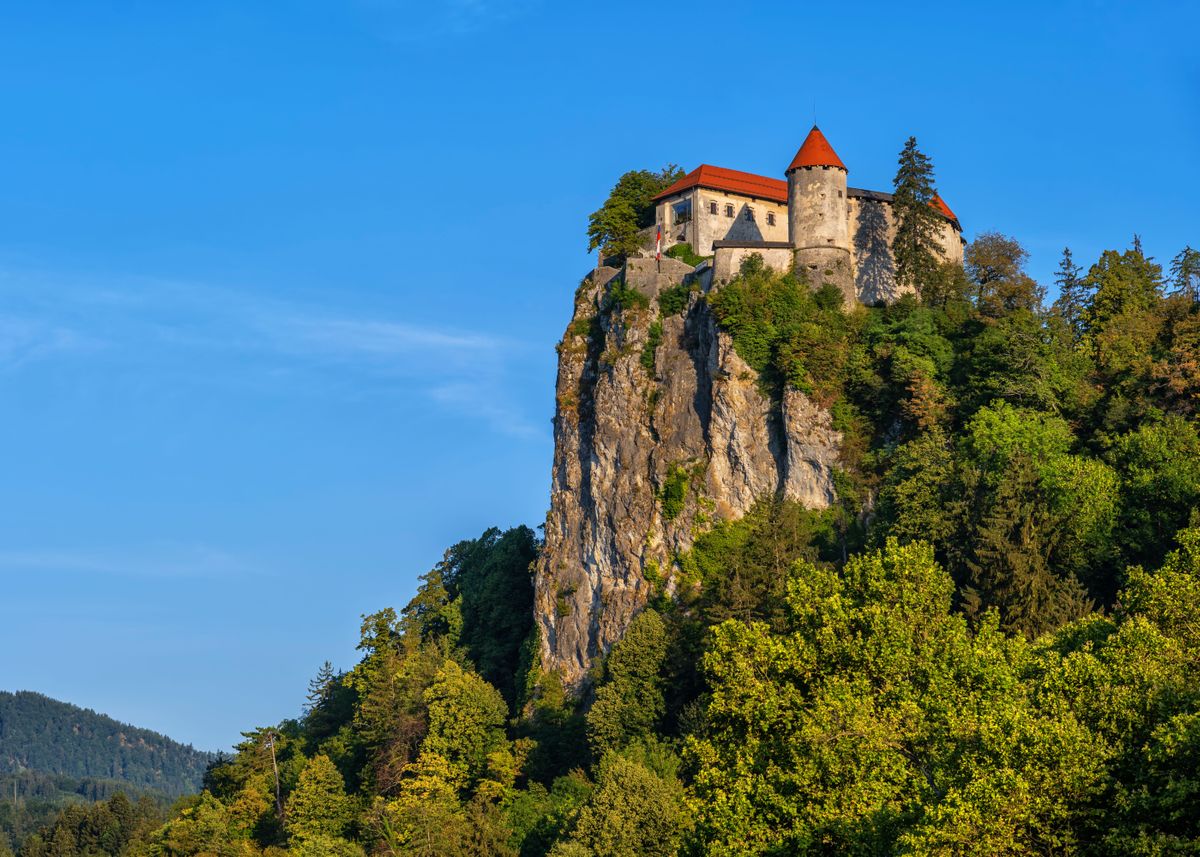 'Bled Castle In Slovenia' Poster by Socratubik | Displate