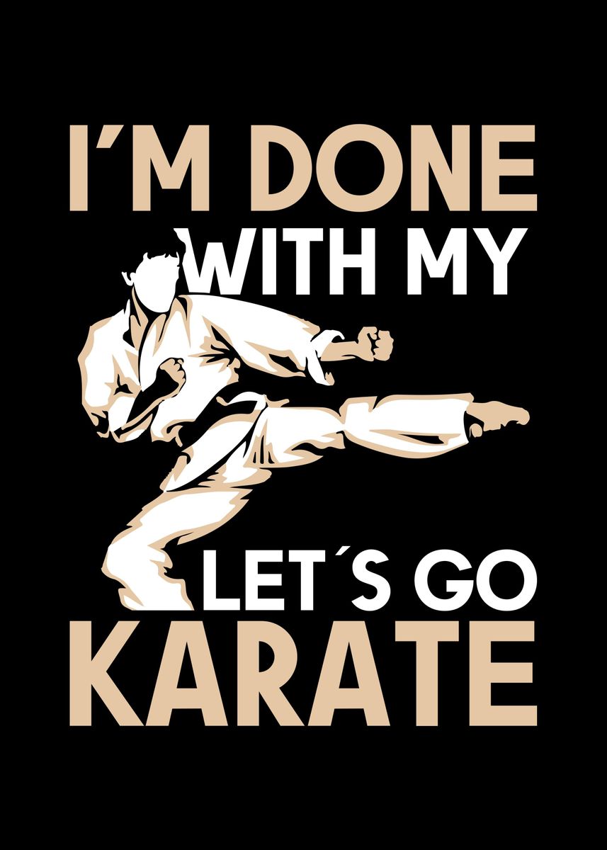 'Karate' Poster, picture, metal print, paint by Sebastian Wünsche ...