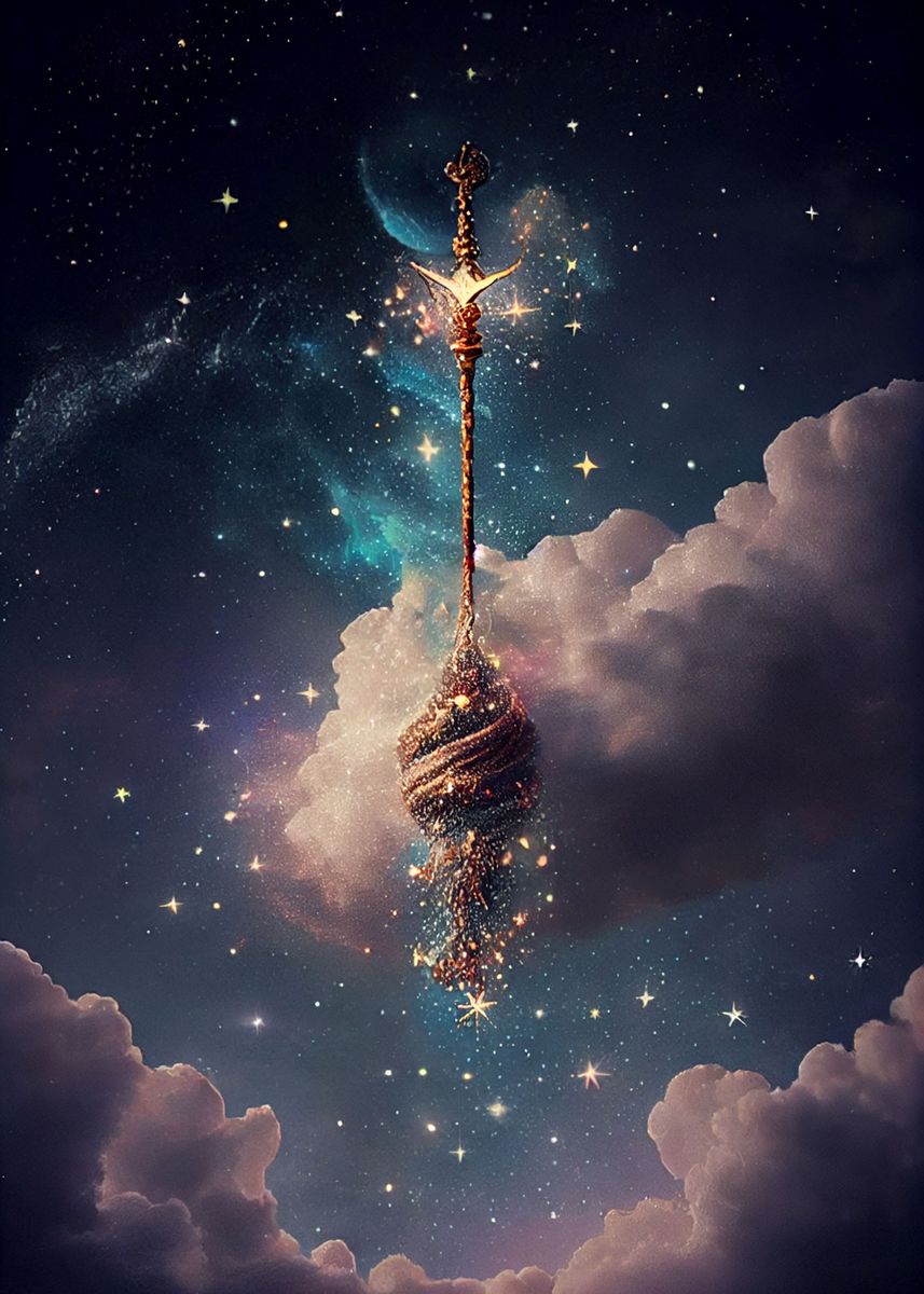 'Beautiful magic wand' Poster by Yuliia Mazurkevych | Displate