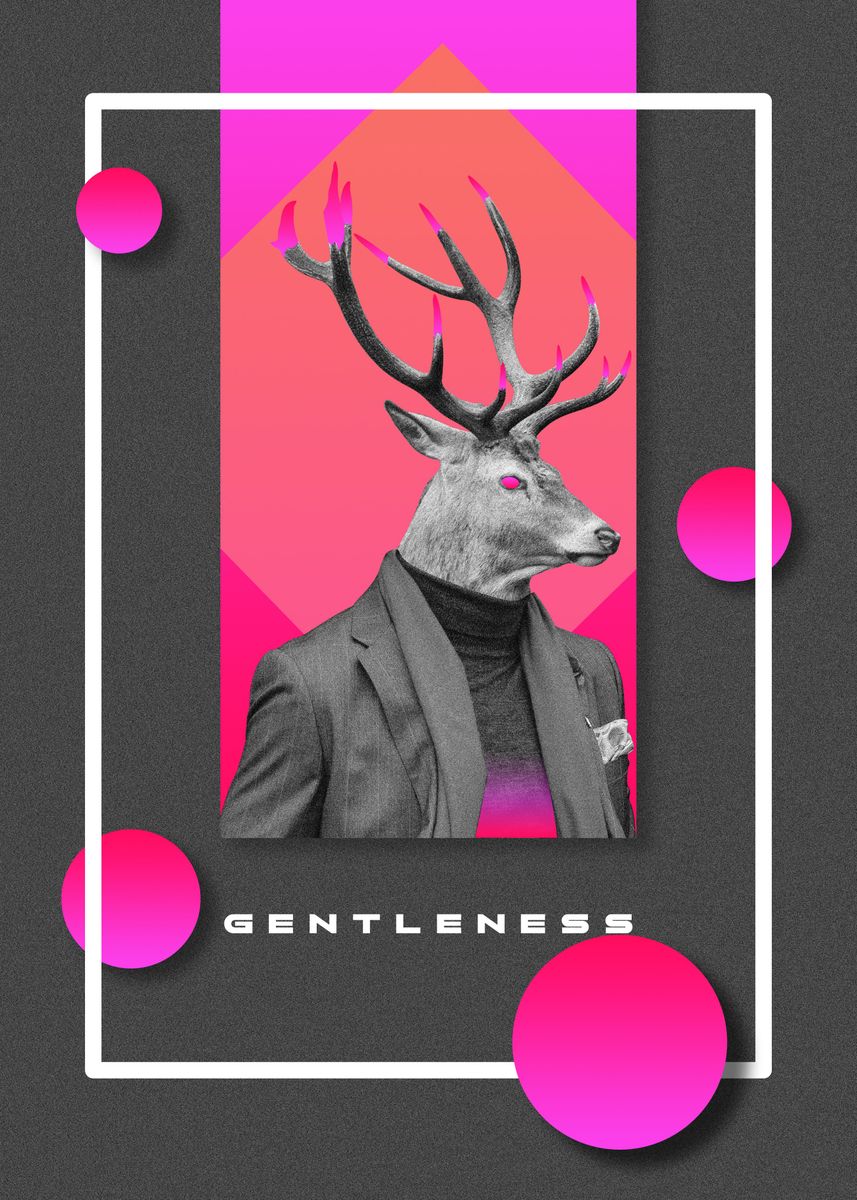 'Symbol of Gentleness' Poster, picture, metal print, paint by Adiodec ...