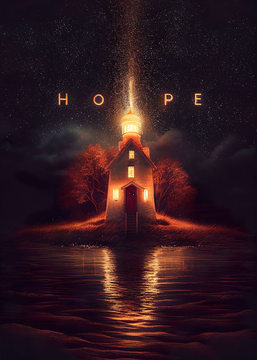 'Hope' Poster, picture, metal print, paint by TESSERACT 07 | Displate