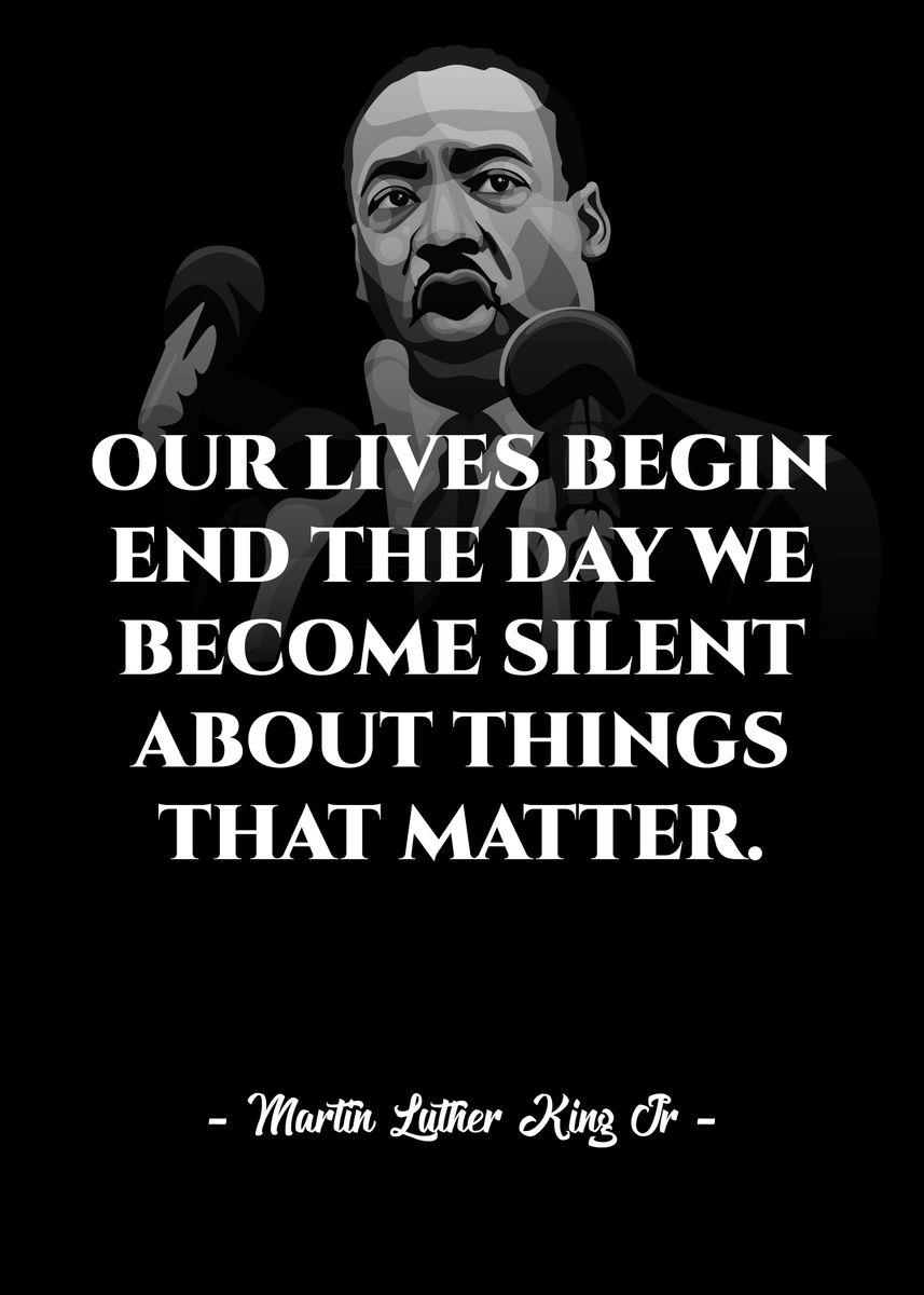 'Quotes Martin King Jr' Poster, picture, metal print, paint by Dedew ...