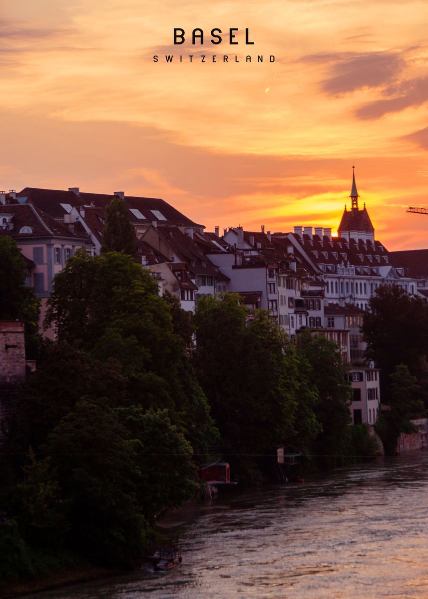 'Basel ' Poster, picture, metal print, paint by Famous City | Displate